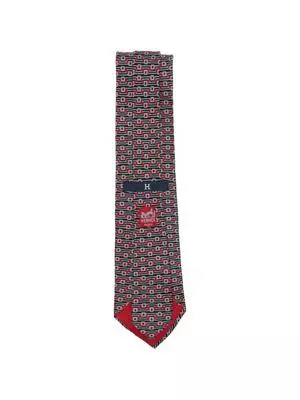 Hermès Geometric Silk Tie