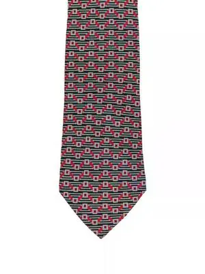 Hermès Geometric Silk Tie