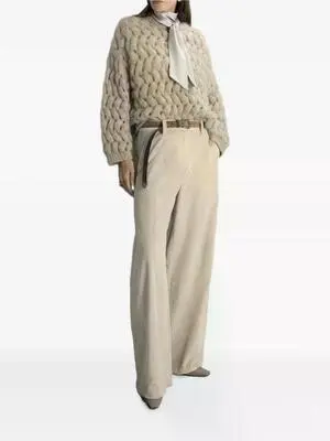 Brunello Cucinelli Beige Corduroy Trousers