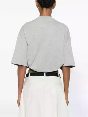 MERYLL ROGGE Cropped T-shirt With Knot Detail