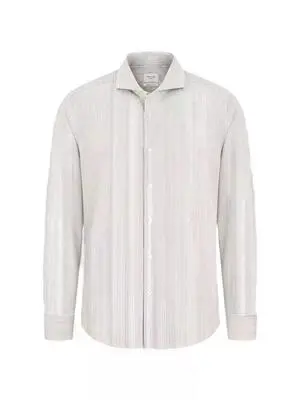 TRAIANO MILANO Long-sleeve Striped Shirt