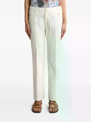 Etro Jacquard Straight-leg Trousers