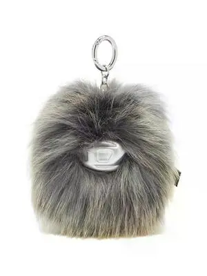 DIESEL® Oval D Furry Bag Charm