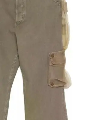 MAGLIANO Tulle Overlay Cargo Pants
