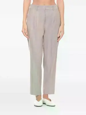 PT TORINO Herringbone Pleated Trousers
