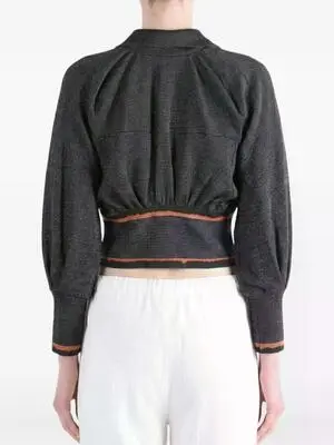 KIKO KOSTADINOV Cropped Jacket With Contrasting Trim