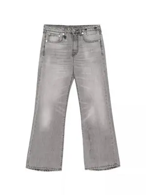 R13 Faded Whiskered Denim Jeans