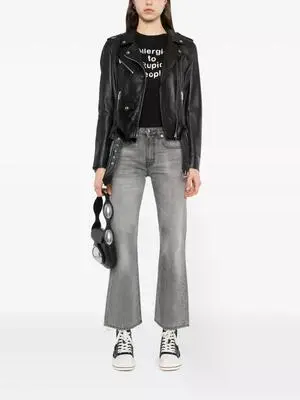 R13 Faded Whiskered Denim Jeans