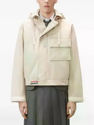 Thom Browne Hooded Chest-pocket Jacket