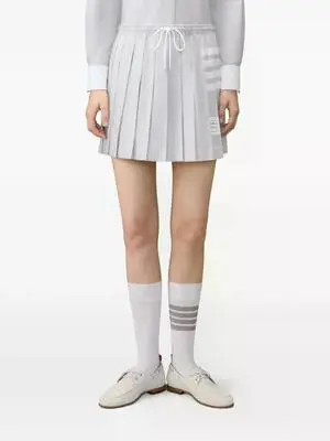 Thom Browne 4-bar Drawstring Pleated Skirt