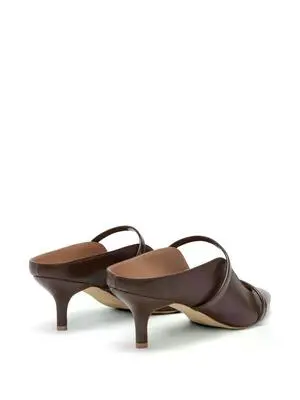 MALONE SOULIERS Maureen Leather Mules - Brown