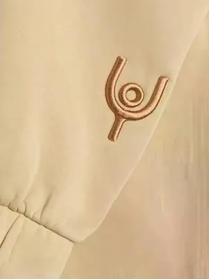 NOW YOU LIVE Magna Embroidered Track Pants - Neutrals