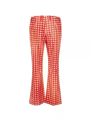 Ermanno Scervino Gingham Check Flared Trousers