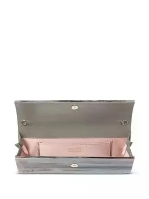 JIMMY CHOO Sweetie Ribbed Clutch Bag - Grey