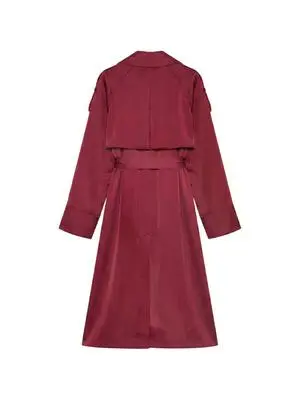 DANAMÉ Double-breasted Belted Trench Coat