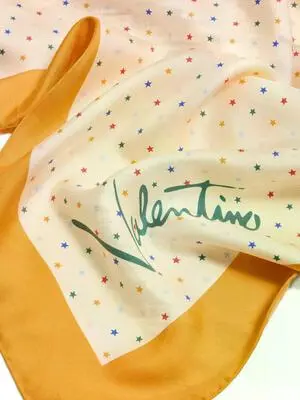 Valentino Garavani Multicolor Starry Silk Scarf - Neutrals