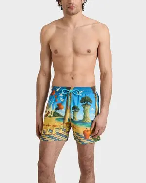 Vilebrequin X 3.paradis Printed Swim Trunks