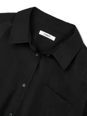 STUDIO TOMBOY Drawstring Hem Chest Pocket Shirt