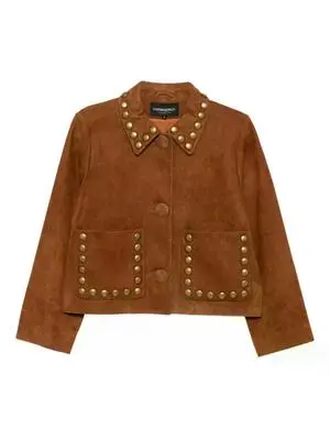 Cynthia Rowley Studded Suede Jacket