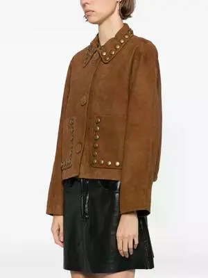 Cynthia Rowley Studded Suede Jacket