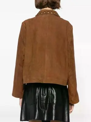 Cynthia Rowley Studded Suede Jacket