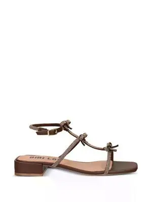 BIBI LOU Poline Crystal-embellished Sandals - Brown