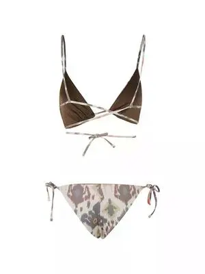 BAZAR DELUXE Printed Triangle Bikini