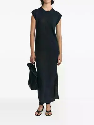 CORTANA Side-slit Knitted Maxi Dress