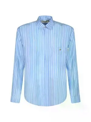 CARRER Vertical-stripe Chest-pocket Shirt