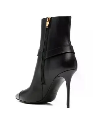 Balmain Eva Logo Plaque Ankle Boots
