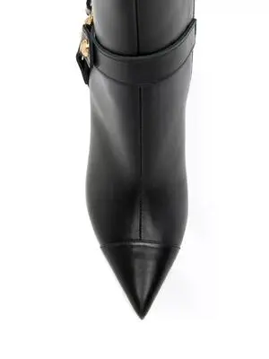 Balmain Eva Logo Plaque Ankle Boots