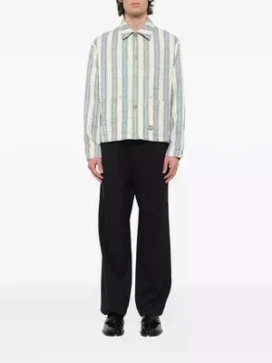 WOOYOUNGMI Stripe-pattern Dropped-shoulder Shirt