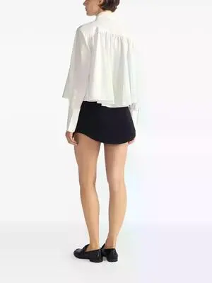 THE ARKOW Rose Curved-hem Mini Skirt
