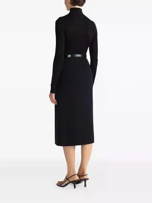 THE ARKOW Anastasia Belt-loops Midi Skirt