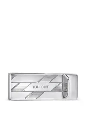 S.t. Dupont Engraved Logo-plaque Money Clip - Silver