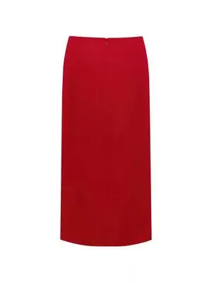 THE ARKOW Lily Side-slit Midi Skirt