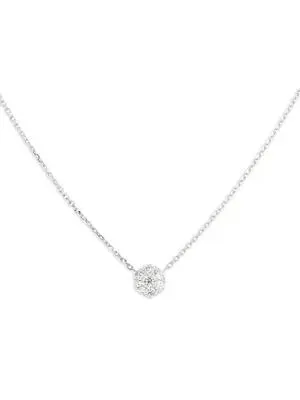 Van Cleef & Arpels 0.73 Carat Diamond Fleurette Necklace In White Gold - Silver
