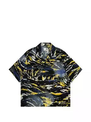 AAPE BY *A BATHING APE Printed Short-sleeved Shirt - Blue