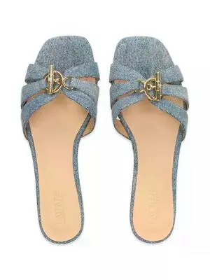 Ralph Lauren Logo Plaque Sandals
