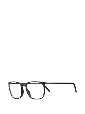 SILHOUETTE Square Frame Eyeglasses - Black