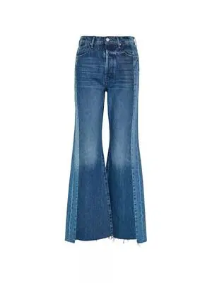MOTHER Panelled Raw-hem Jeans