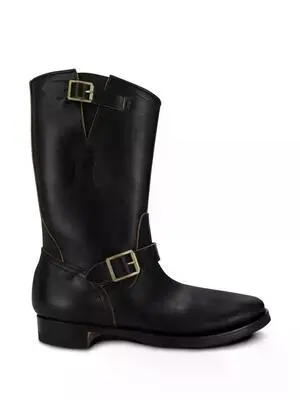 FORTELA Engineer Buckle-fastening Leather Boots