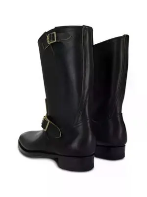 FORTELA Engineer Buckle-fastening Leather Boots