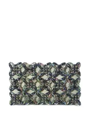 0711 TBILISI Rhea Bead-Embellished Clutch Bag