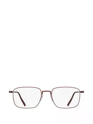 SILHOUETTE Pure Visionary Rectangle-frame Glasses - Red