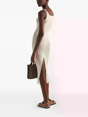 Prada Silk Ribbed Knit Dress