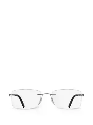 SILHOUETTE Rimless Rectangle-frame Glasses - Silver