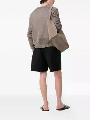 Studio Nicholson Starboard Shorts With Pin Stripes