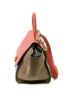 Celine Small Tricolor Tote Bag - Red