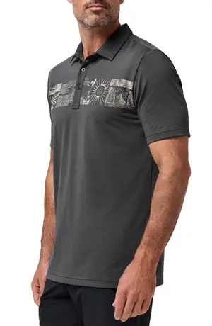 Travis Mathew Tropical Stripe Polo